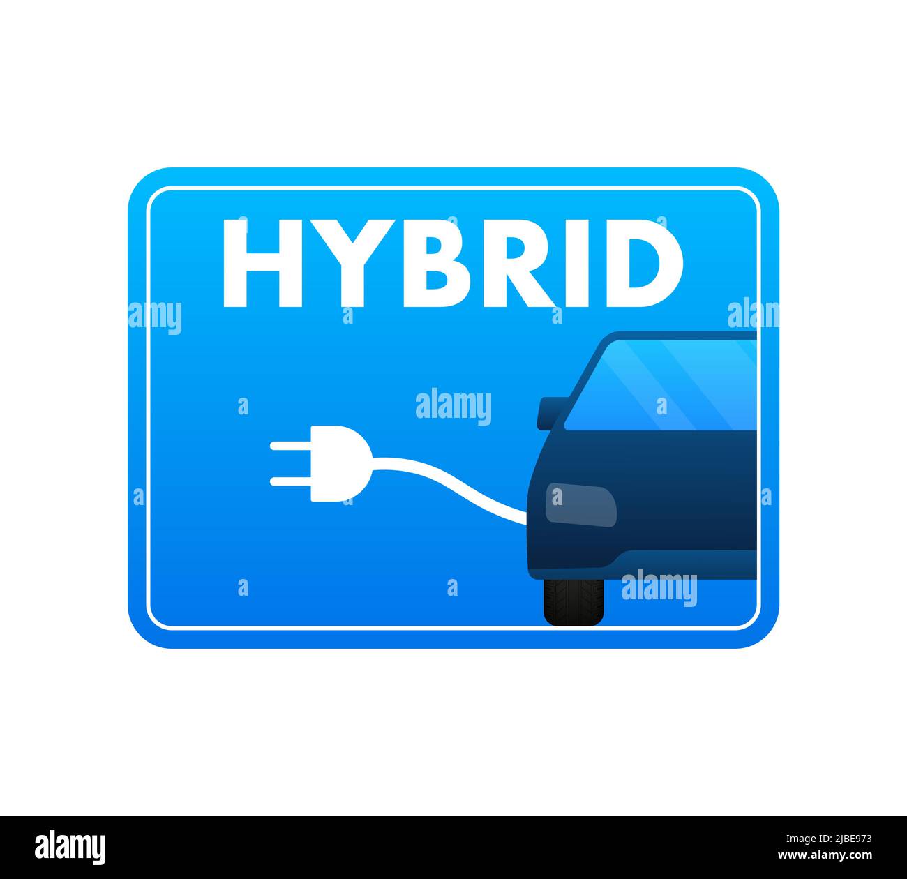 Car electric charge station. Hybrid car charger. Abstract icon on red ...