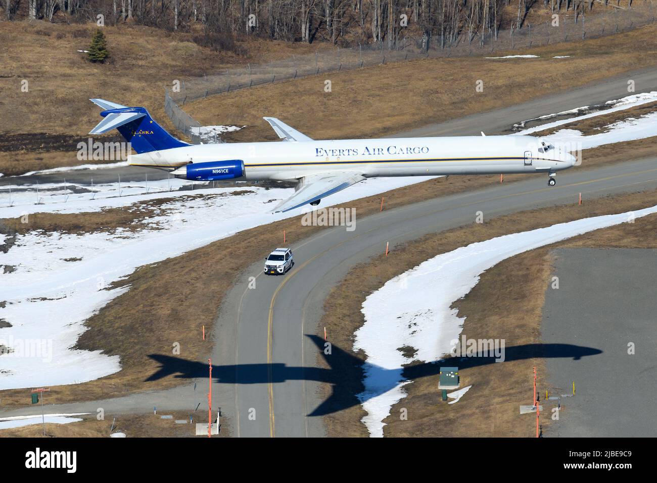 Everts Air Cargo McDonnell Douglas MD-82 aircraft. Freight ...