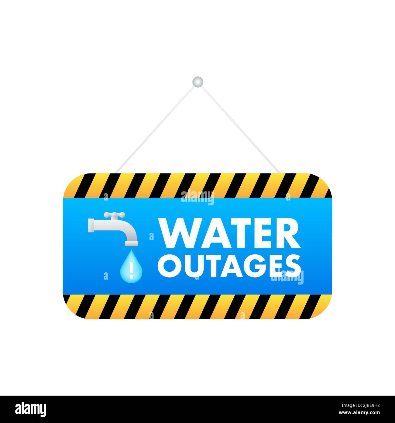Water outages, great design for any purposes. Vector illustration ...