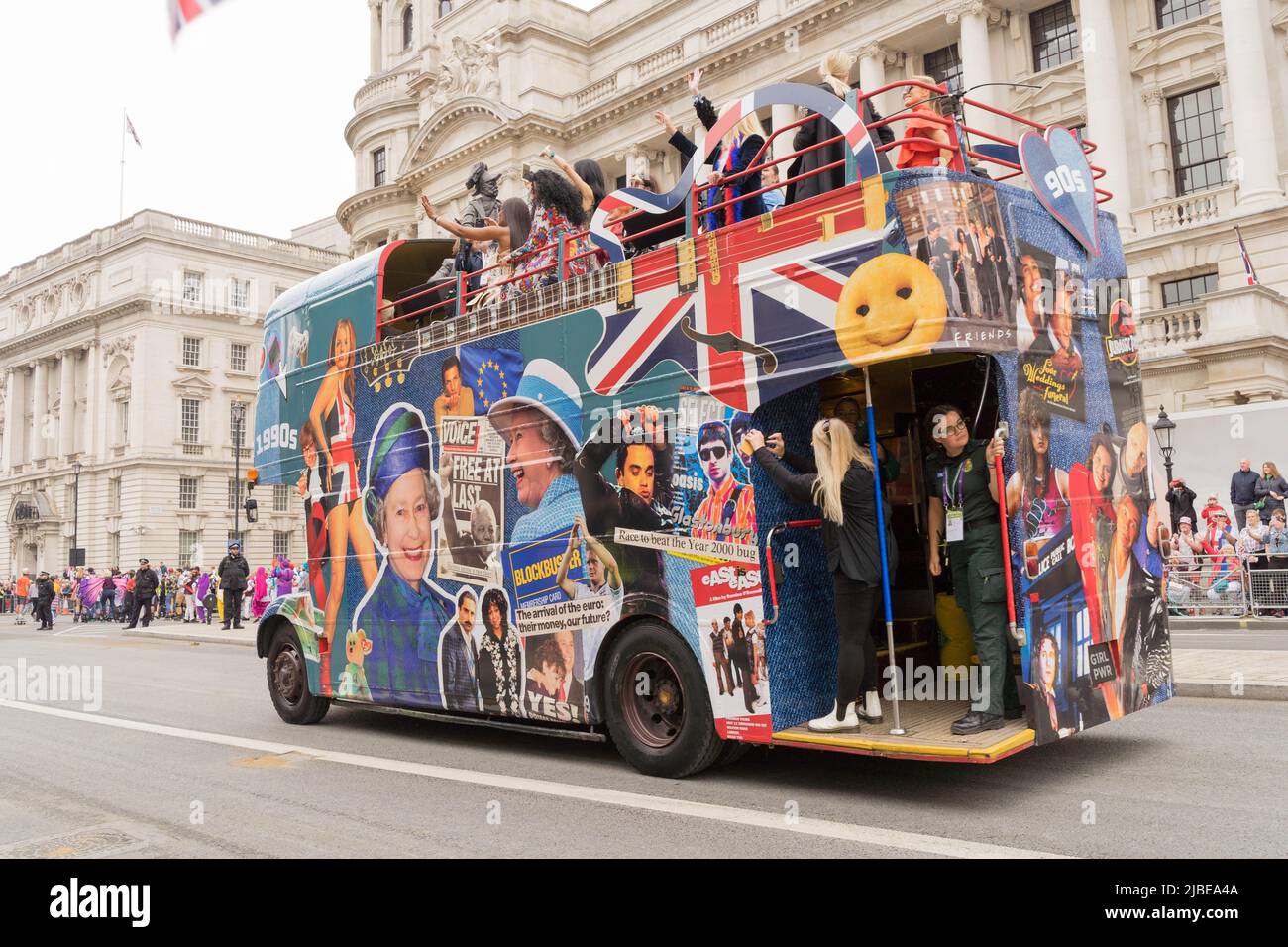 London UK, 5th June 2022. The pageant for the Queen Elizabeth II’s ...