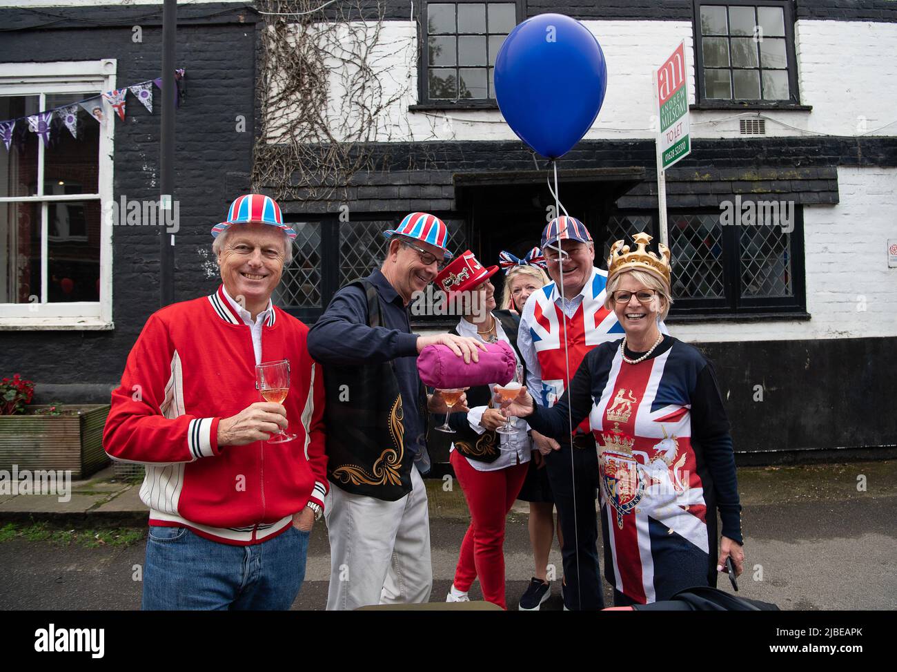 Cookham, Berkshire, UK. 5th June, 2022. Residents and their families ...