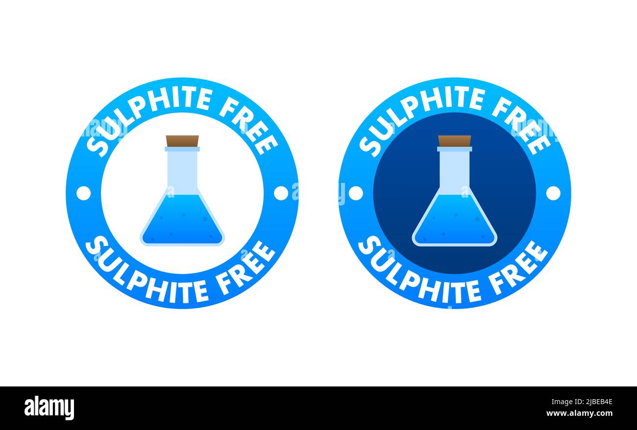 Flat icon with sulphite free. Vector design Stock Vector Image & Art ...