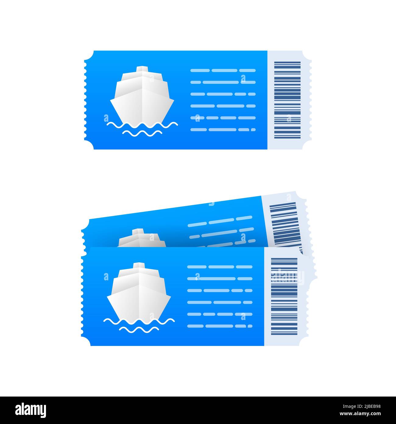 Banner with blue ticket ship. Vector background. Vector design Stock ...
