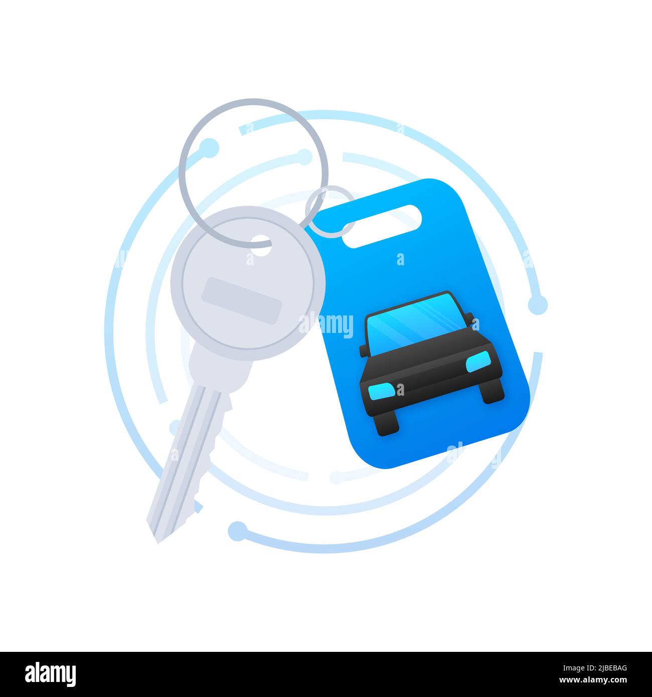 Car Key and of the alarm system. Vector illustration Stock Vector Image ...