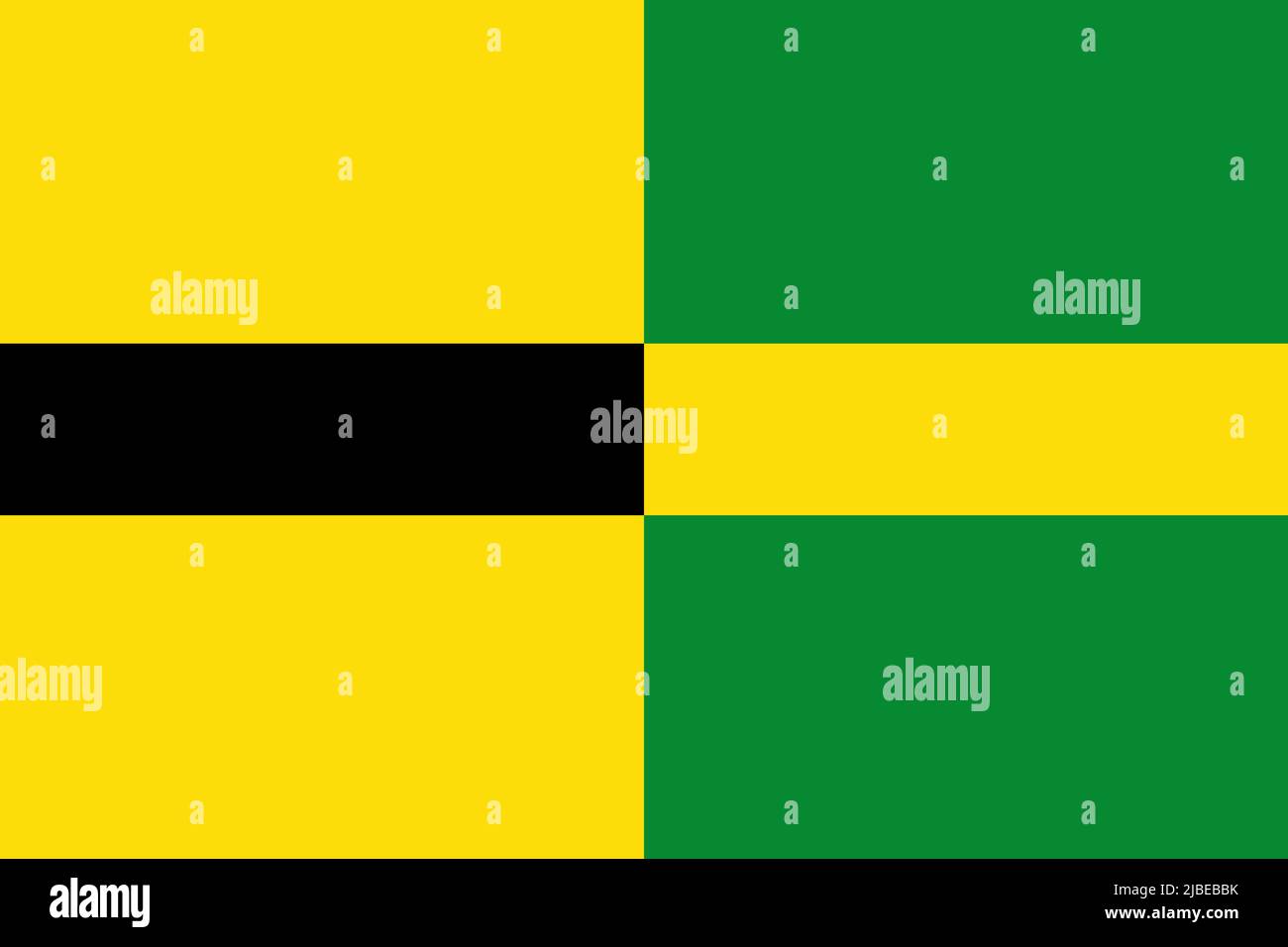 Top view of flag Habay , Belgium. Belgian travel and patriot concept ...