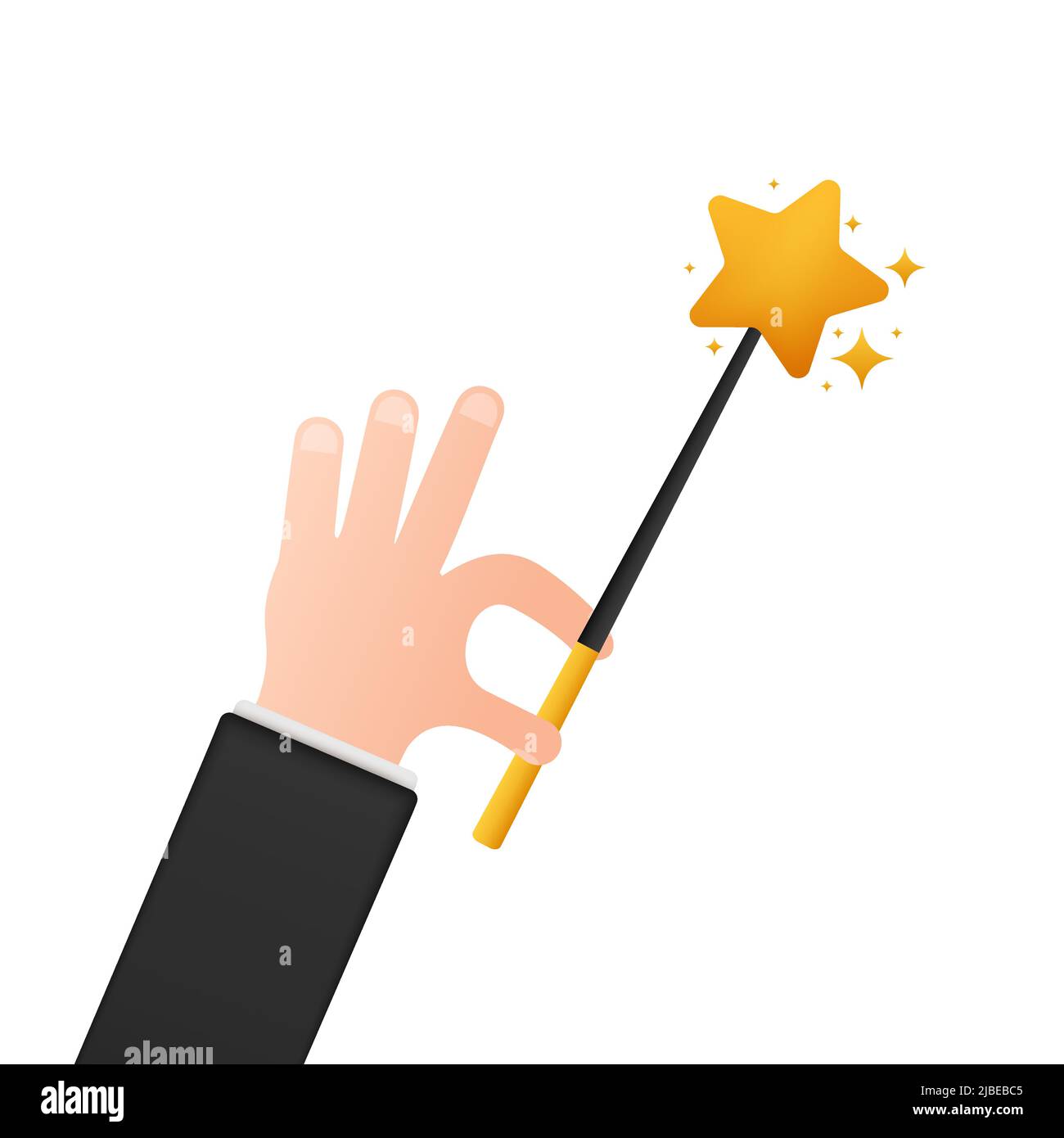 Flat golden illustration on transparent background. Realistic light ...