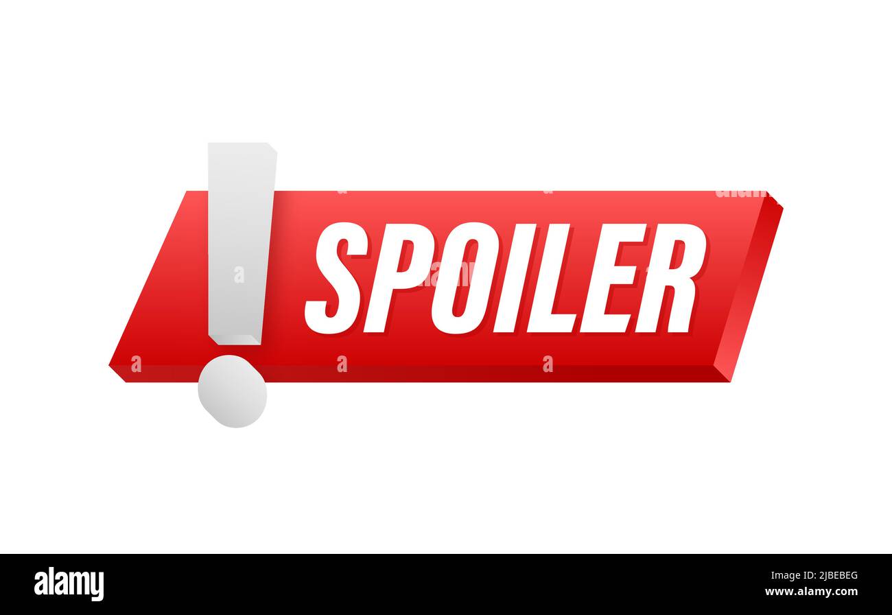 Spoiler, great design for any purposes. Alert message Stock Vector ...