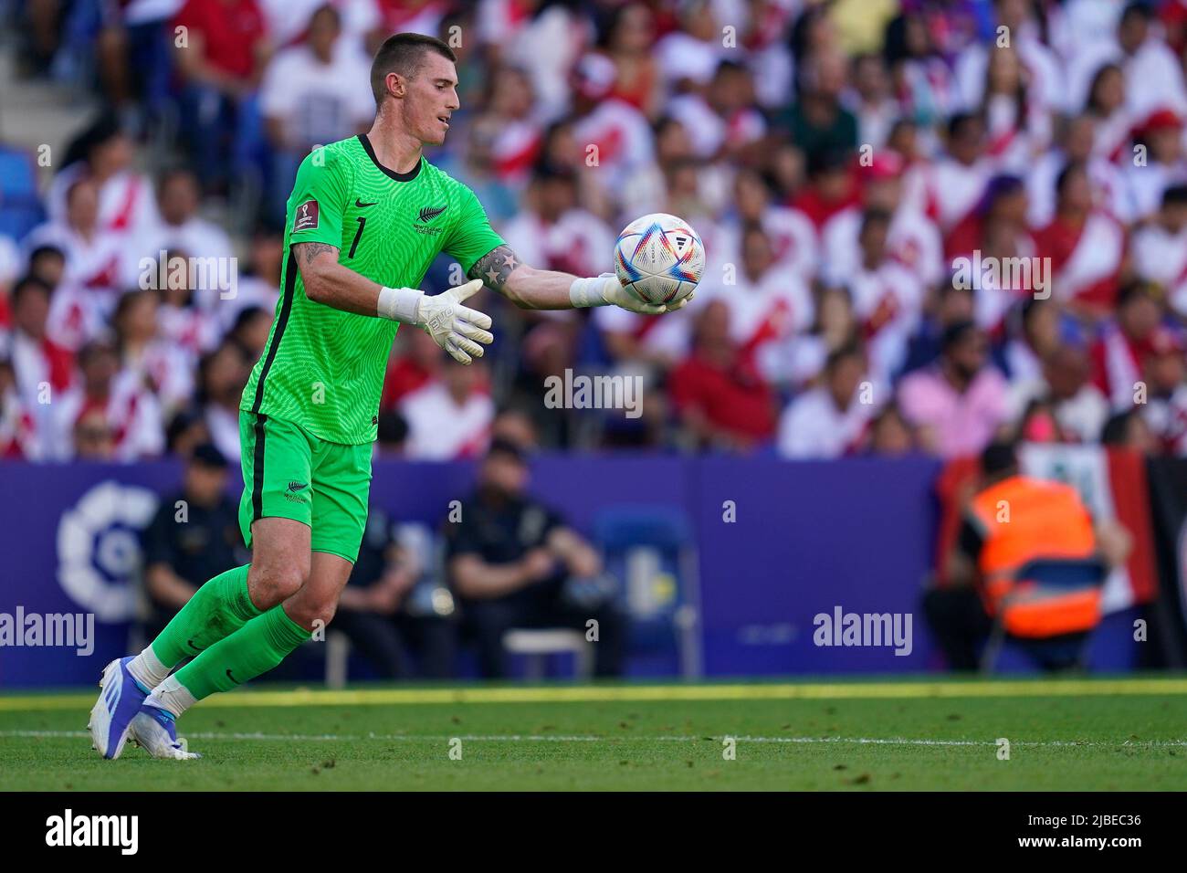 Barcelona, Spain. June 5, 2022, Oliver Sail of New Zealand during the ...