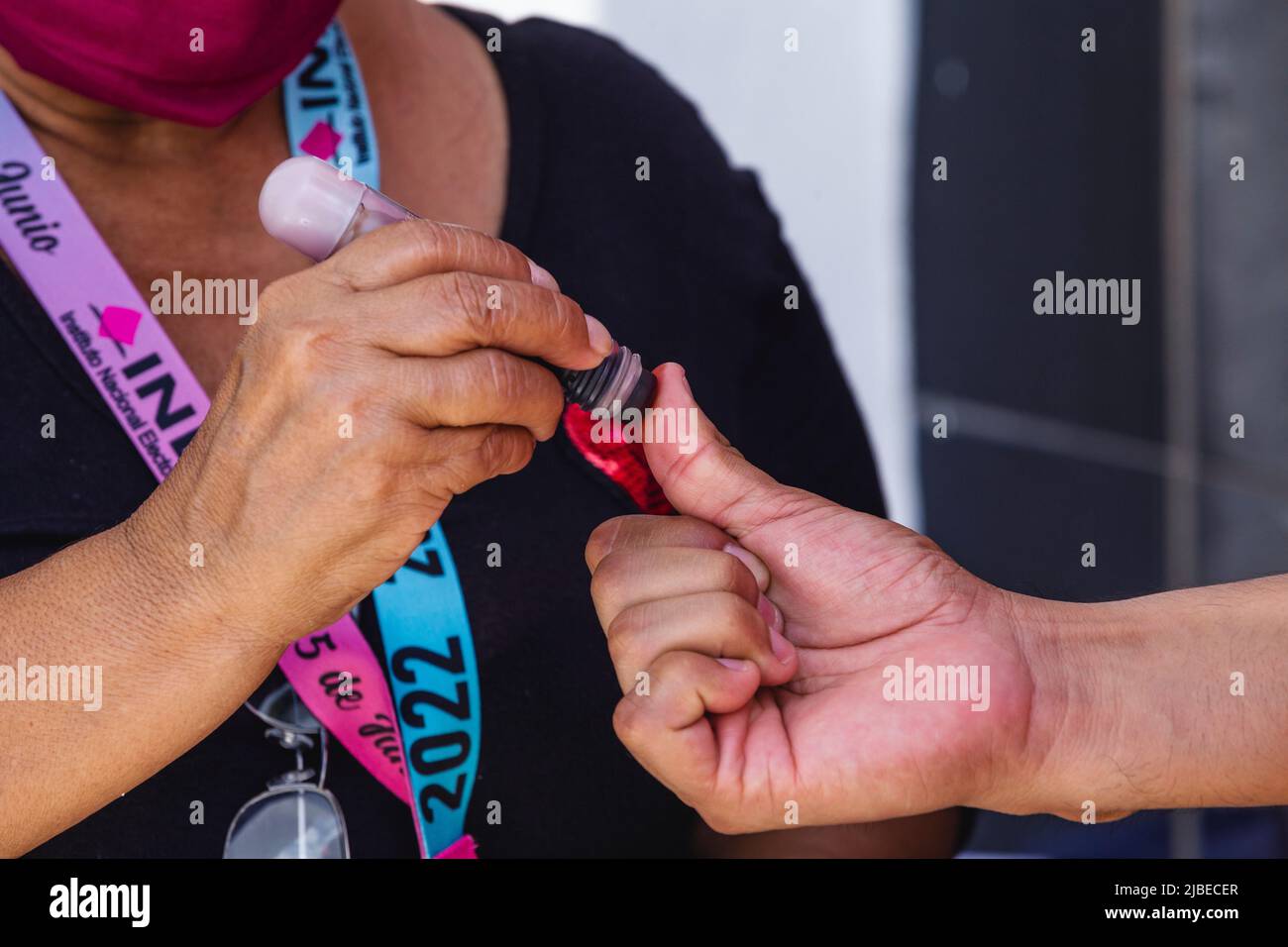 June 5, 2022, PLaya Del Carmen, Quintana Roo, Mexico: Voters cast their ...