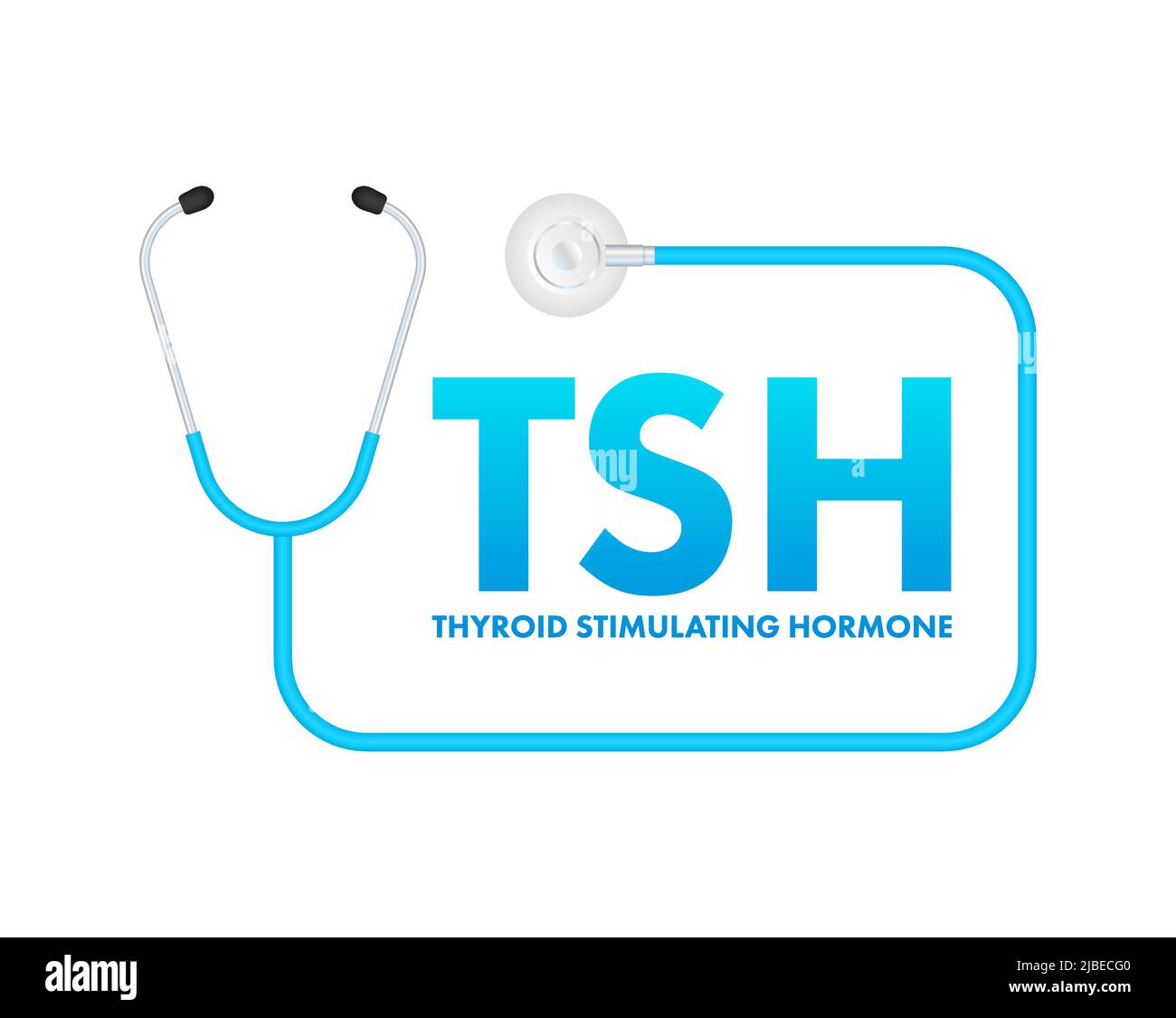 Infographic with thyroid stimulating hormone. Thyroid stimulating ...