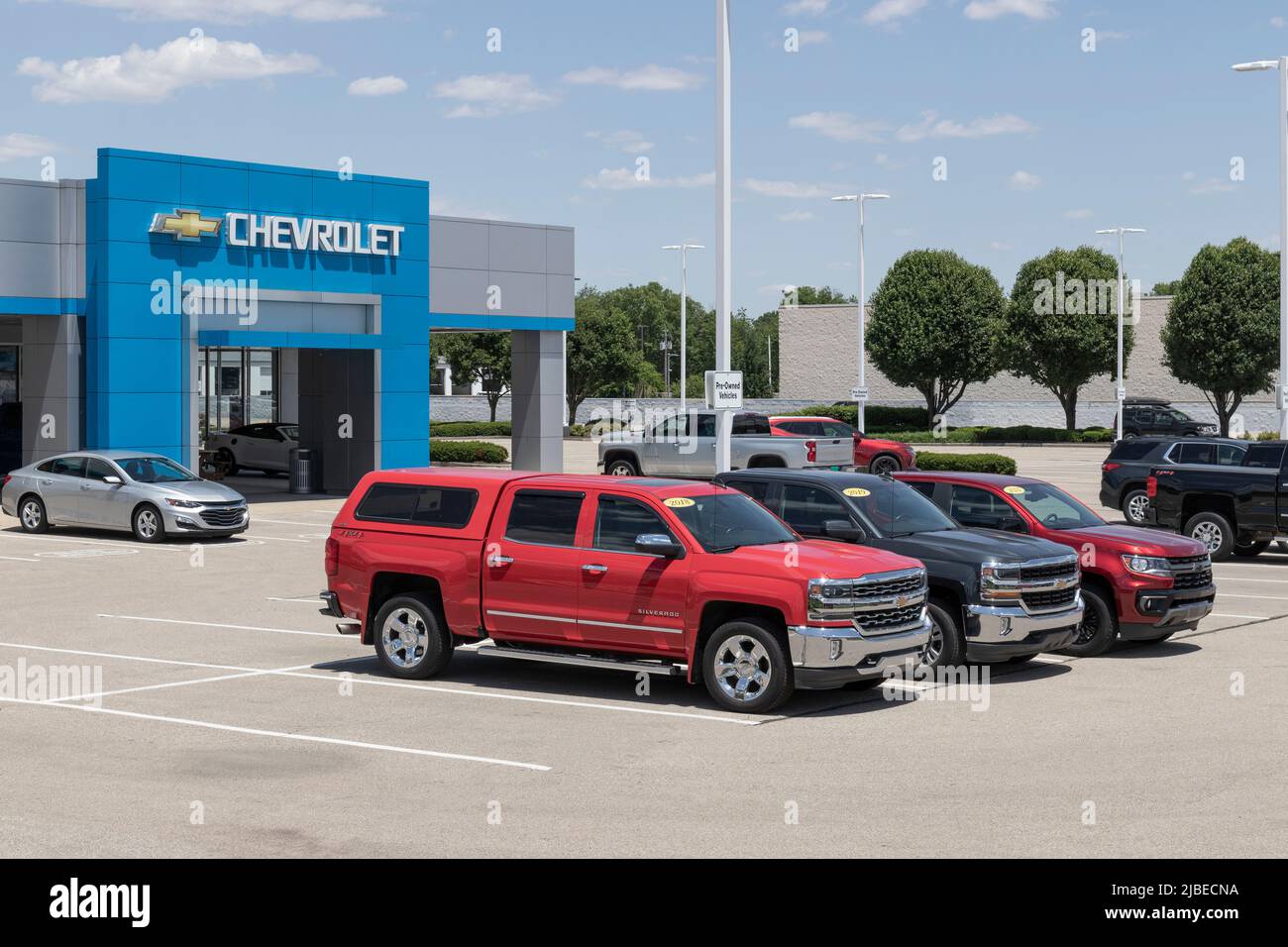 Indianapolis Circa June 2022 Used Car Display At A Chevrolet