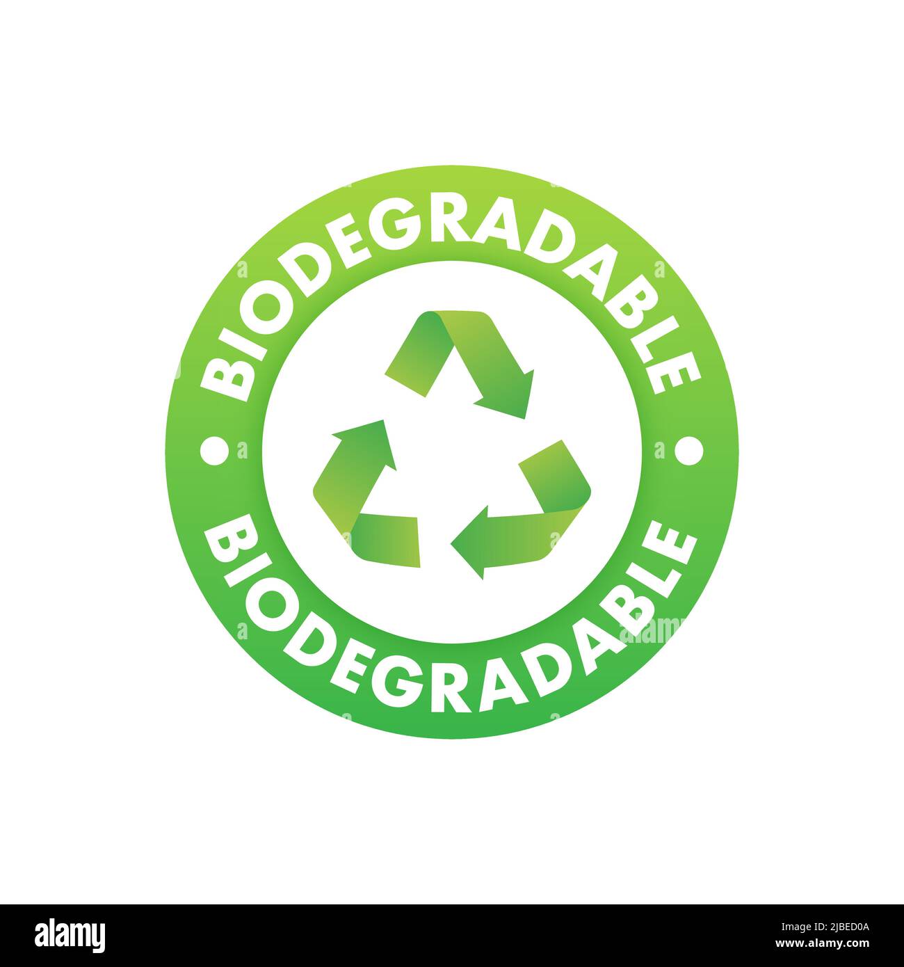Biodegradable material icon recycle Cut Out Stock Images & Pictures - Alamy