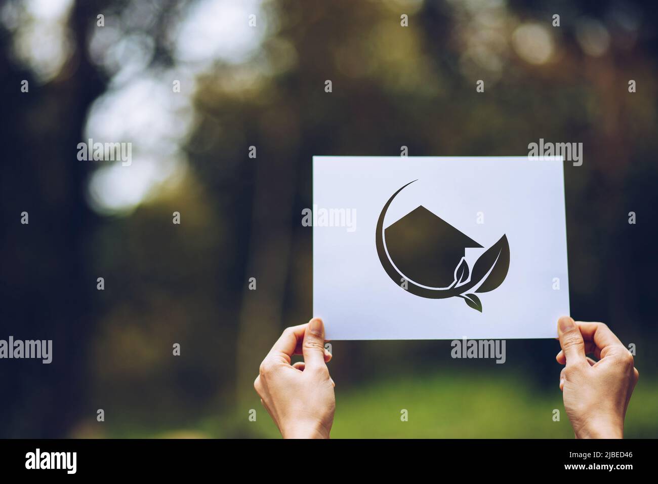 save world ecology concept environmental conservation with hands ...