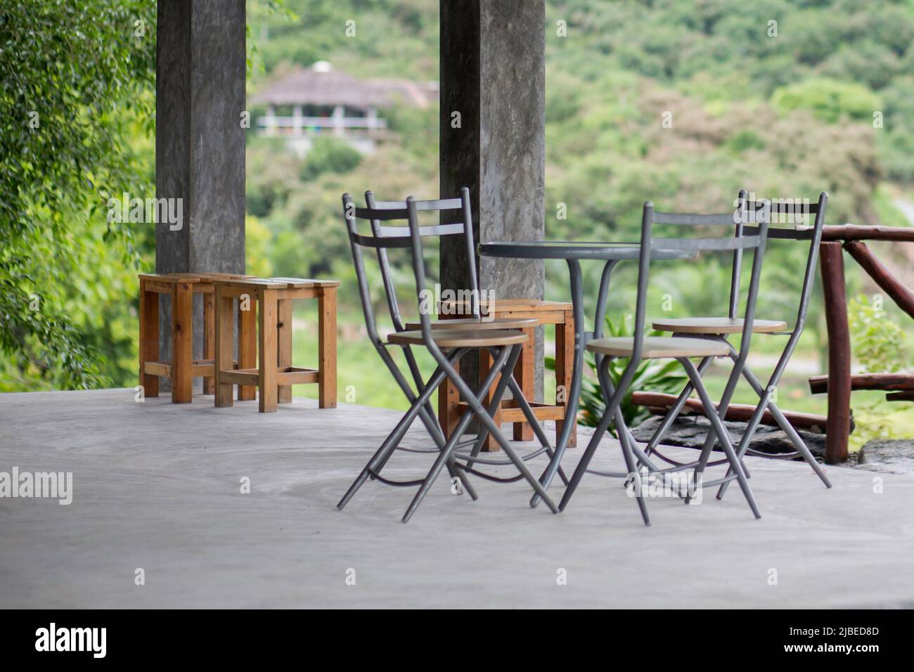 Chair Chairs background mountains Stock Photo - Alamy