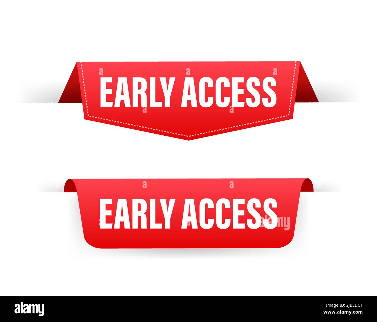Vintage icon with red early access. Vector icon isolated template Stock ...