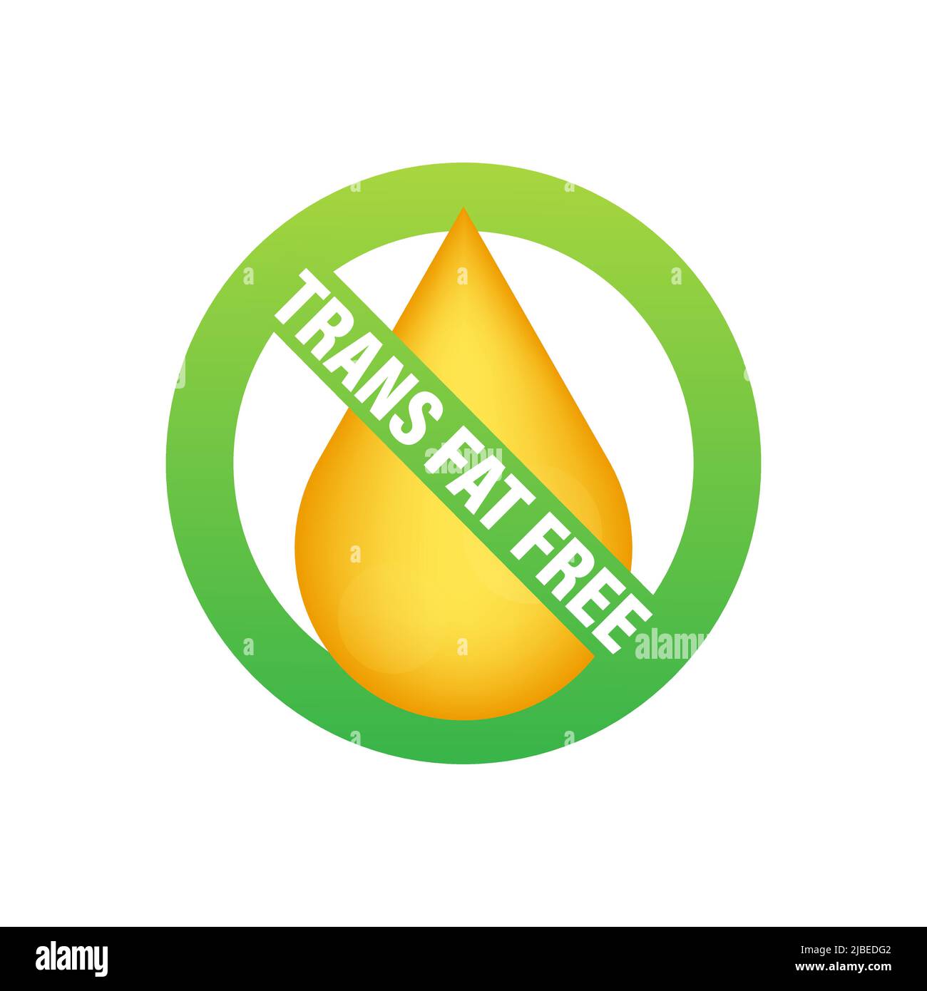 Trans fat free for web design. Editable vector. Editable stroke. Vector ...