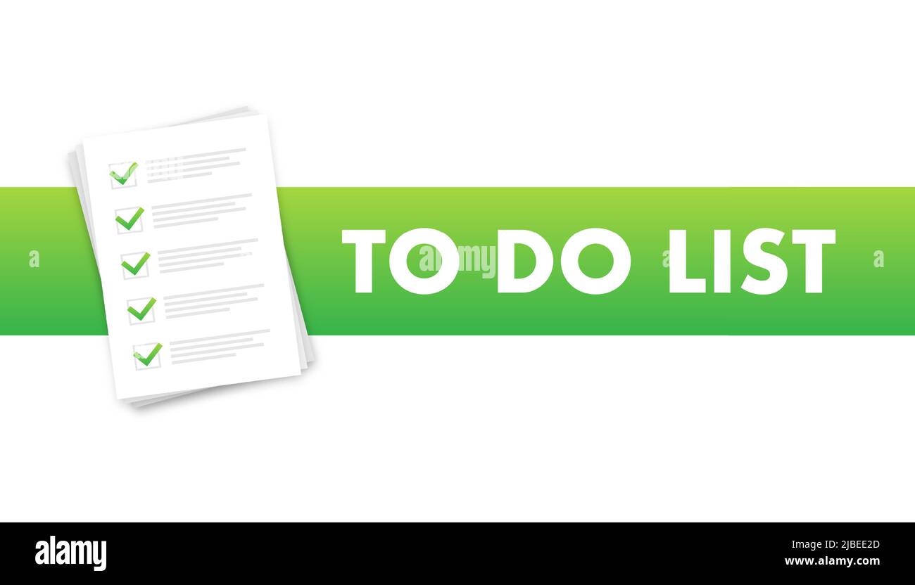 To do list or planning icon concept. Paper sheets with check marks ...