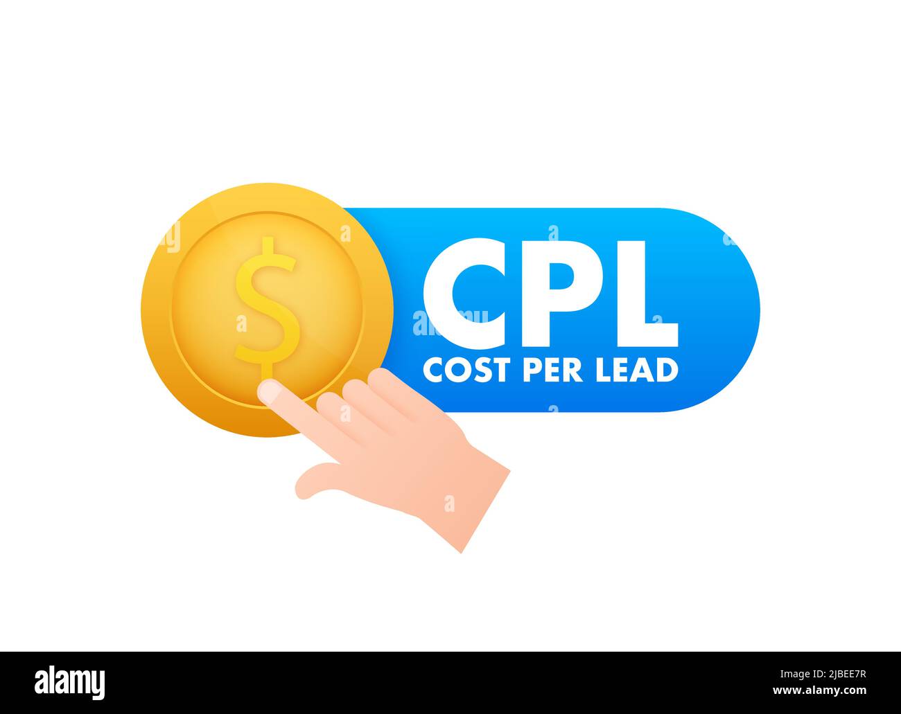 Cost lead per website. Online marketing concept. Digital marketing ...
