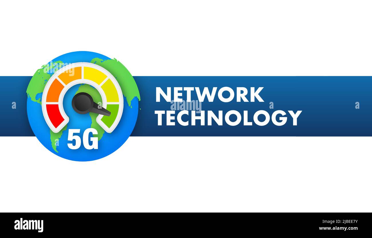 5G network wireless systems and internet. Communication network. Vector ...