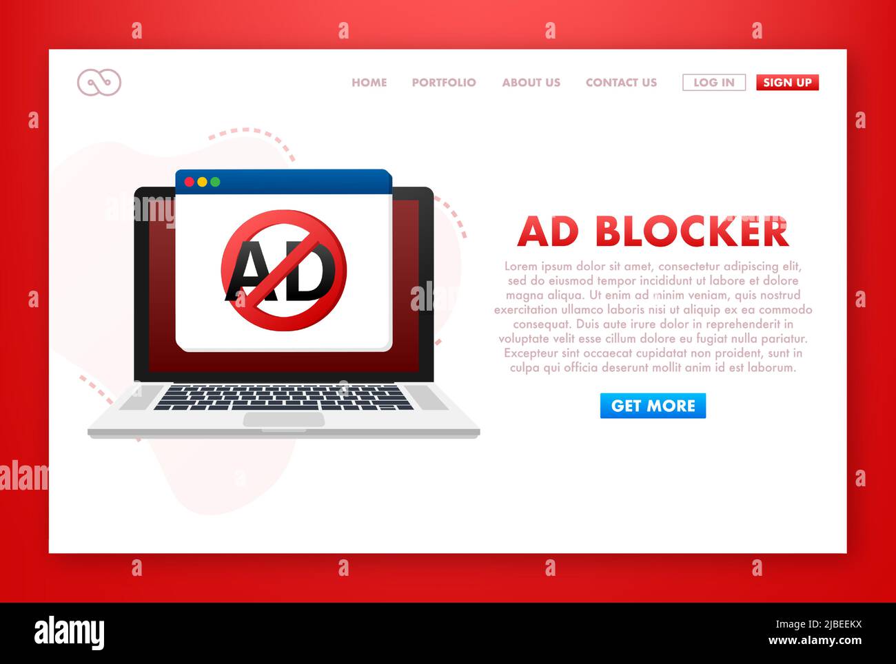 No ads for promotion design. Vector logo. Banner for concept design ...