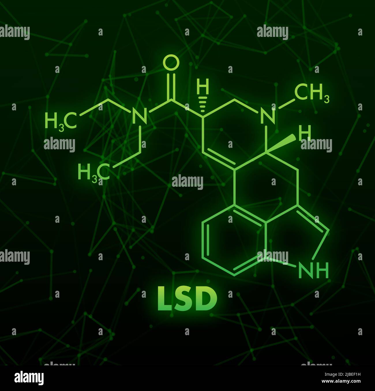 Lsd formula. LSD lysergic acid diethylamide drug formula Stock Vector ...