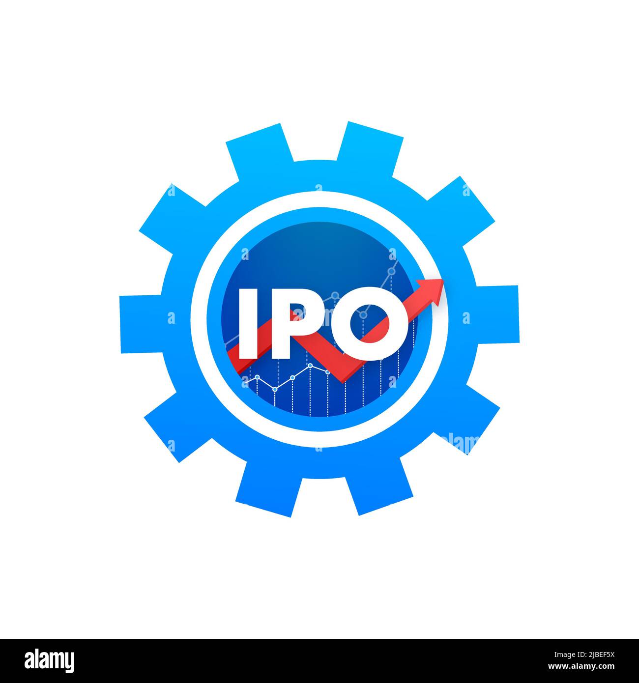 Vector IPO initial public offering concept in flat style - investment ...