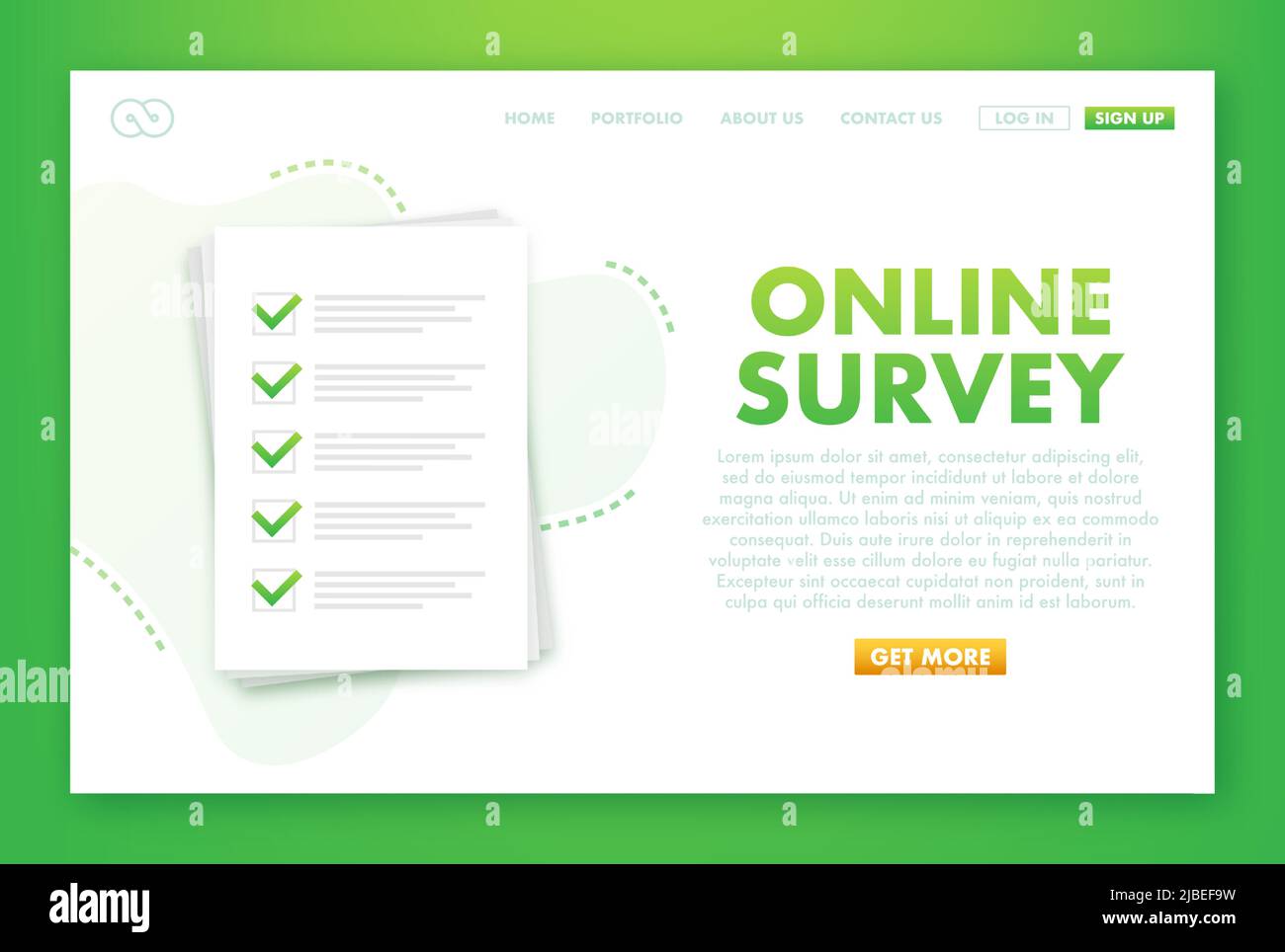 Online survey, checklist, questionnaire icon. Laptop, Computer screen ...
