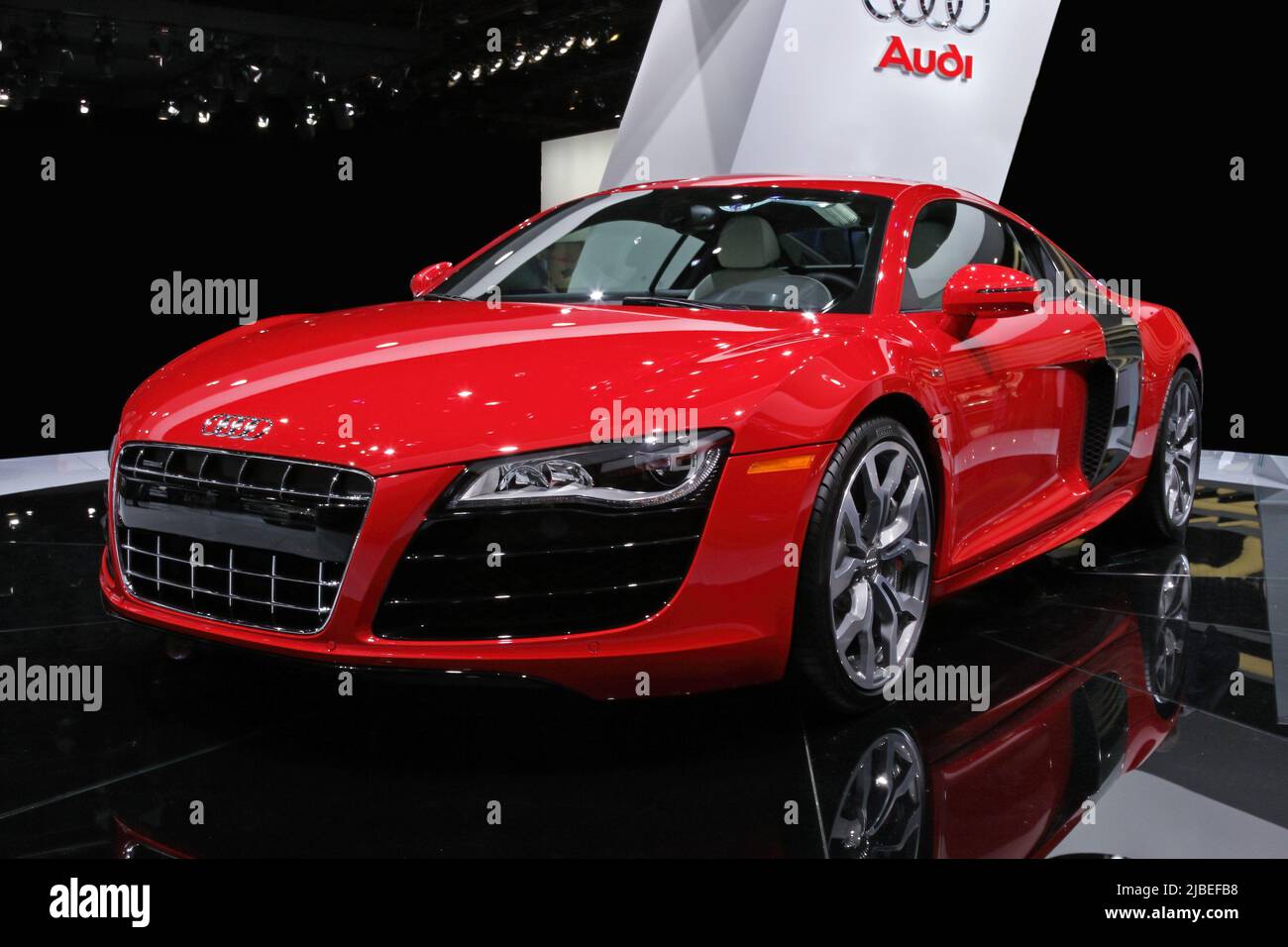 An isolated image of an Audi supercar Stock Photo - Alamy