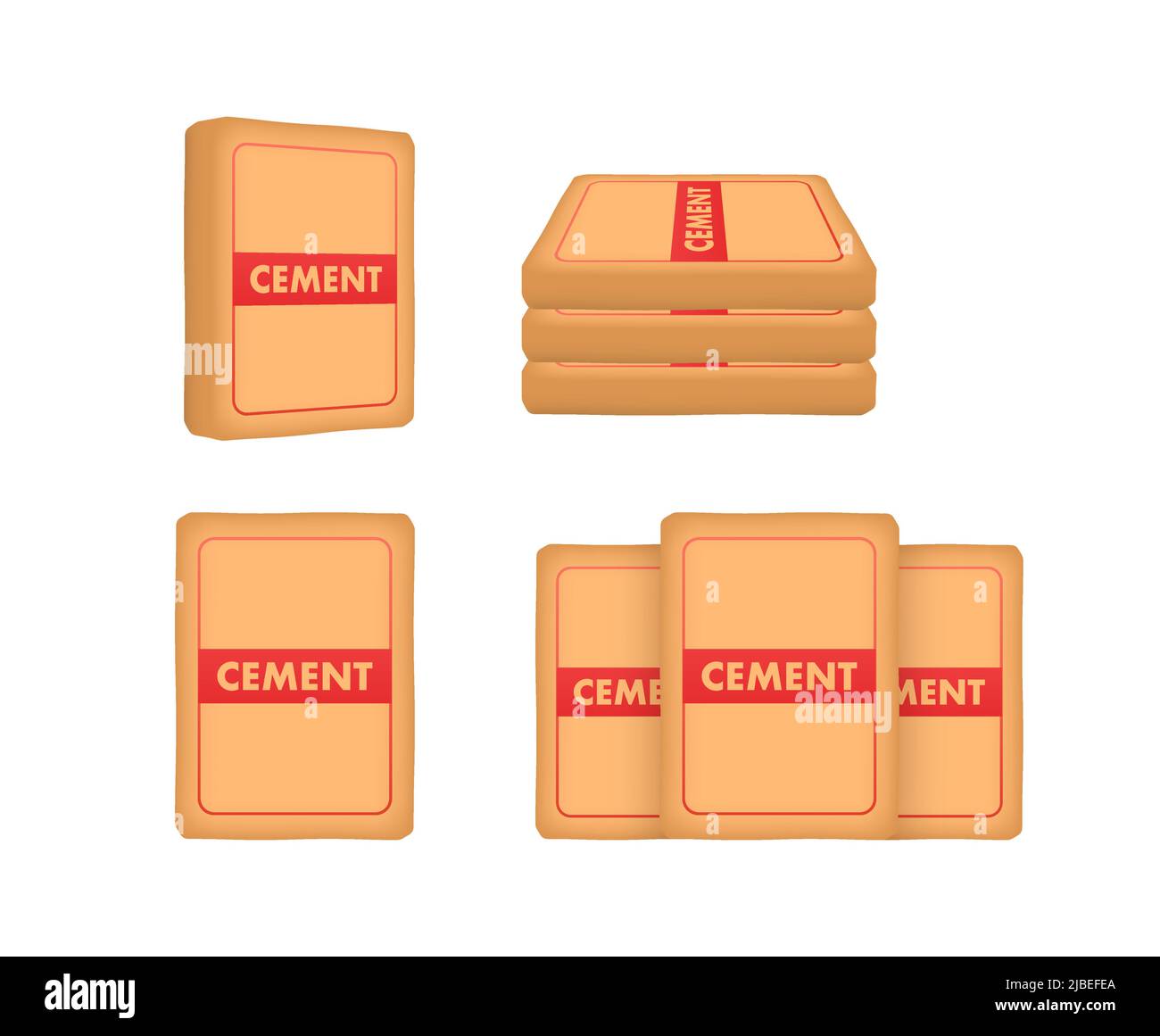 Cement in flat style on dust background. Isometric vector. 3d vector ...