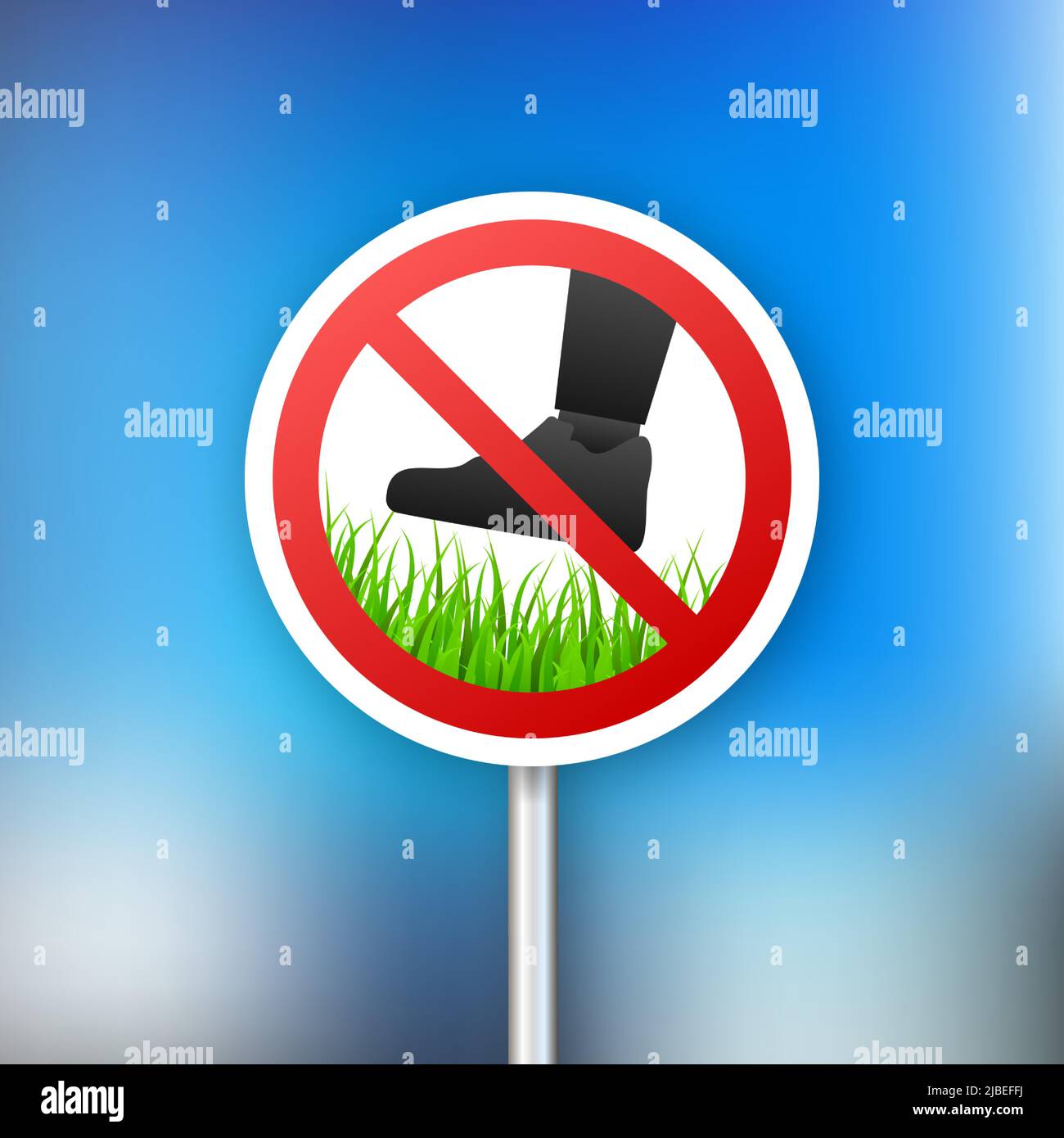 Don't step on that Stock Vector Images - Alamy