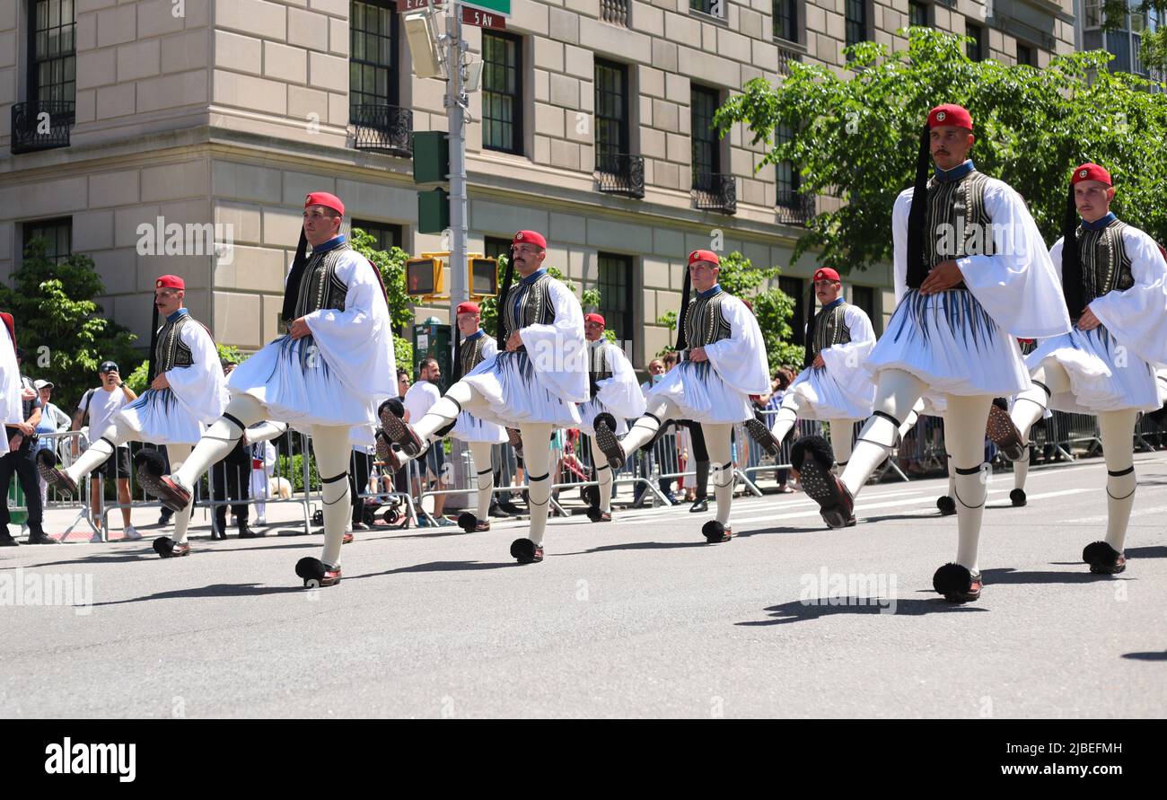 New York, New York - June 5, 2022 : Greek Independence Day parade on ...