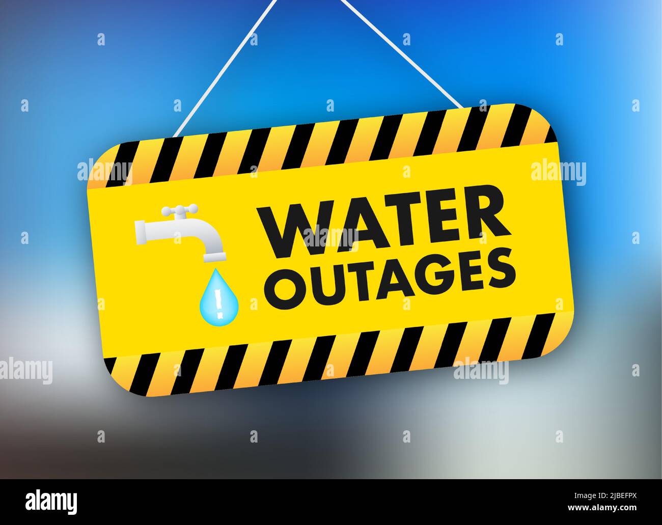Water outages, great design for any purposes. Vector illustration ...