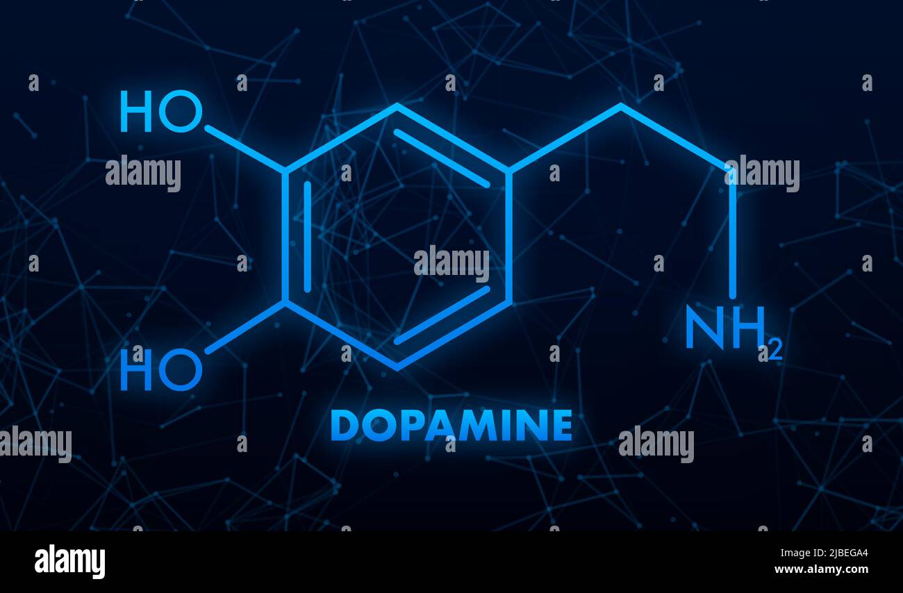 Abstract icon with dopamine formula. Dopamine formula Stock Vector ...