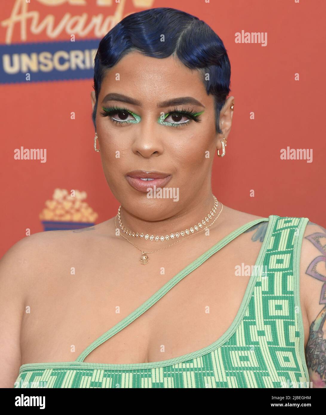 Mandii B arrives at the 2022 MTV Movie & TV Awards: UNSCRIPTED held at ...