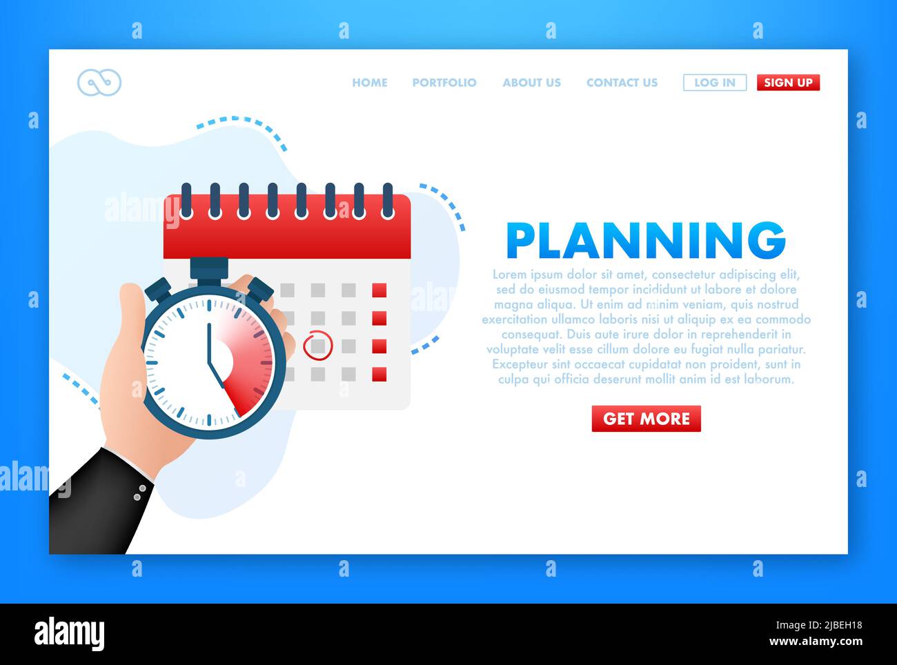 Planning calendar timer. Flat character. Event schedule date. Meeting ...