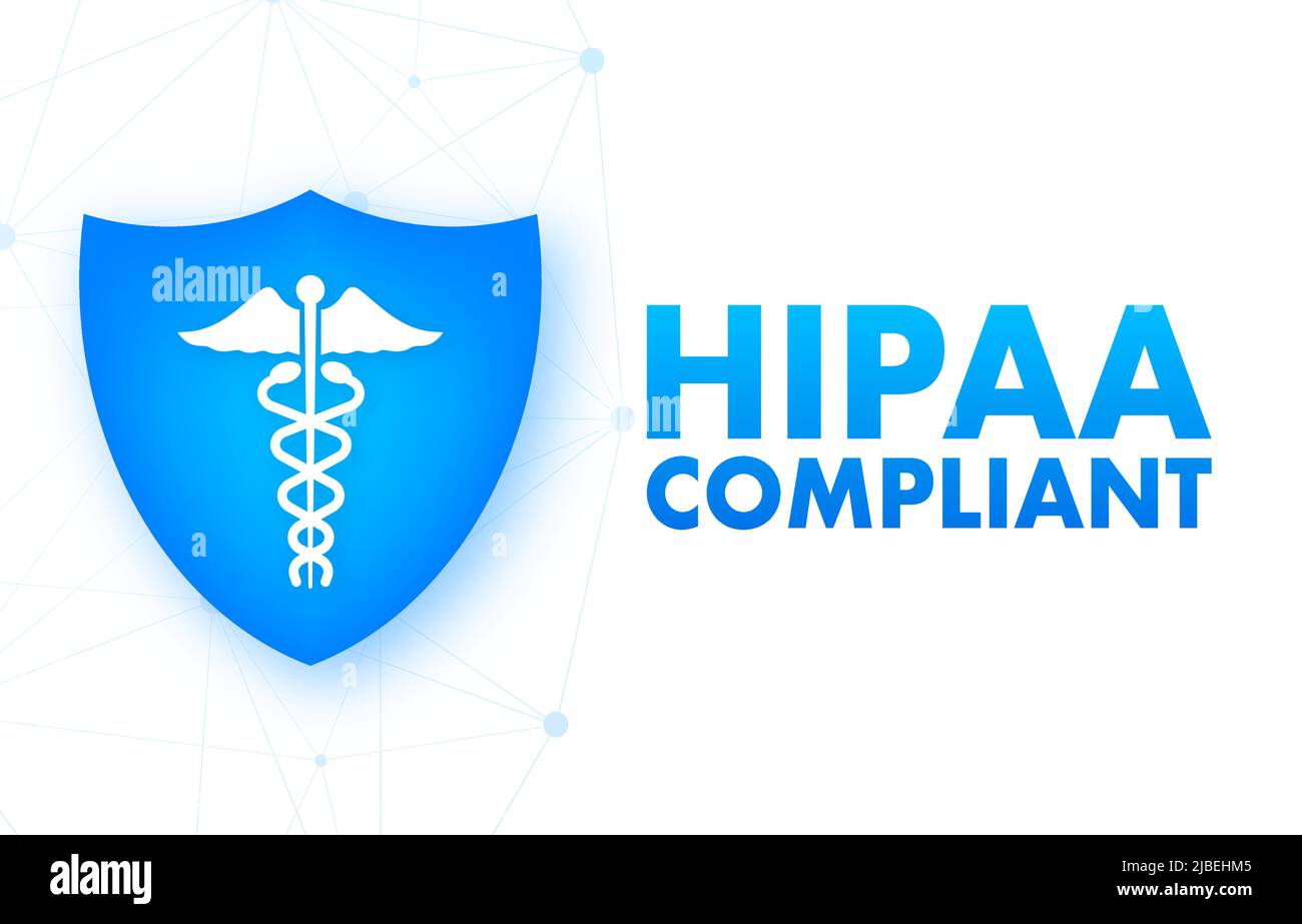 Hipaa compliant. Checkmark icon. Vector design. Logo symbol. Vector ...