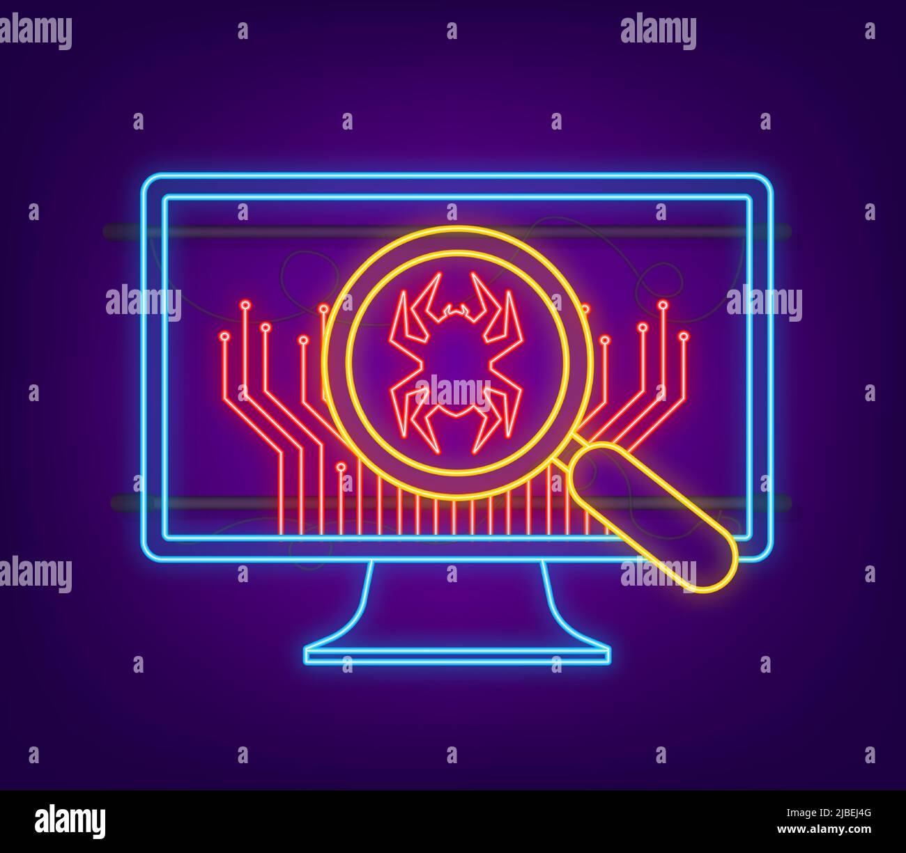 Neon tester Stock Vector Images - Alamy