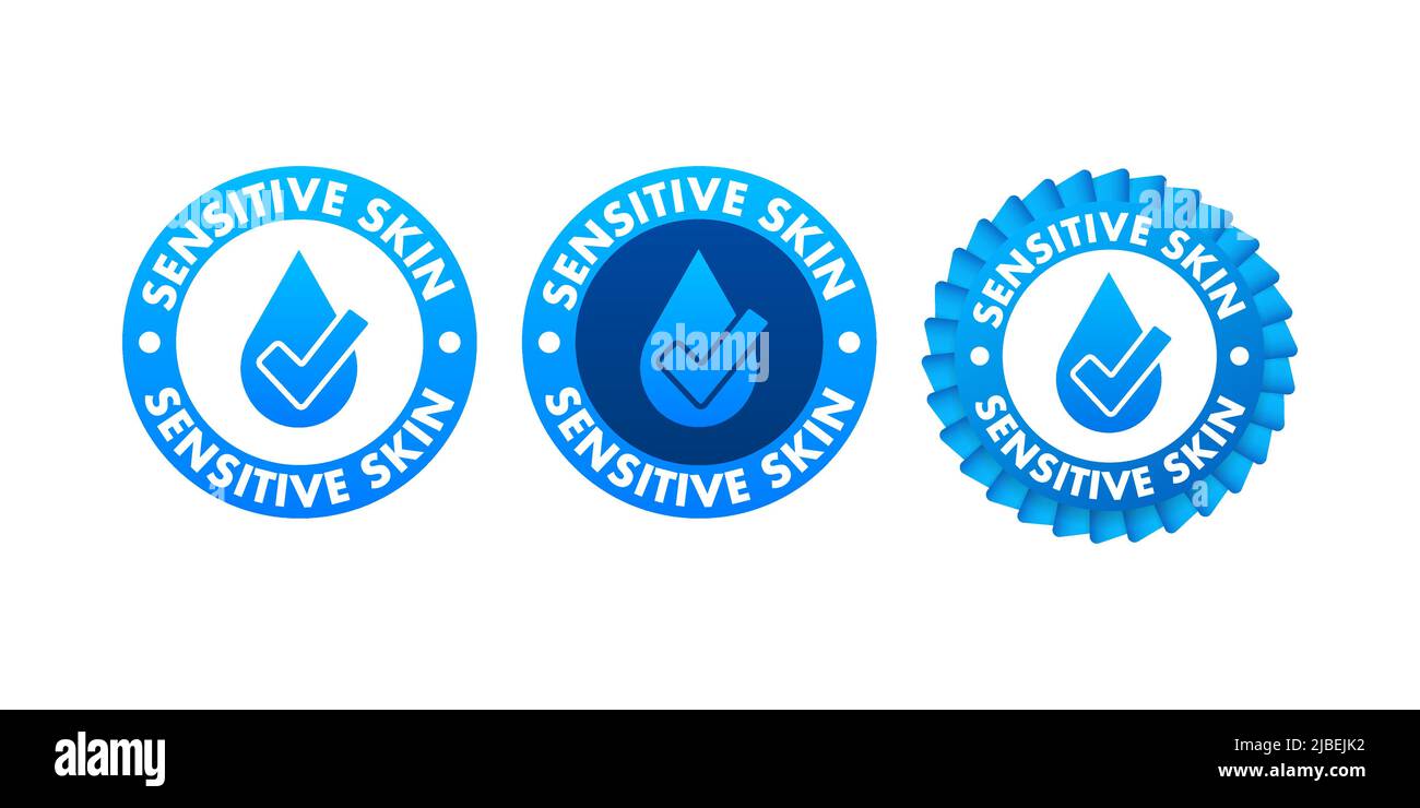 Sensitive skin, great design for any purposes. Beauty product. Vector ...