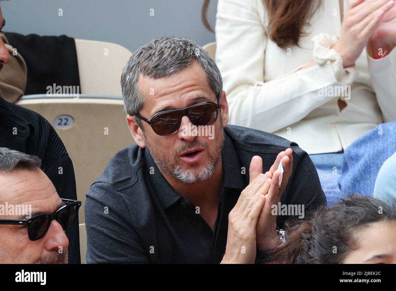 Paris, France, June 05, 2022, Guillaume Canet in the stands during ...