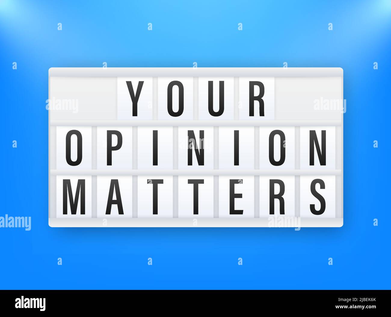 Your feedback matters Stock Vector Images - Alamy