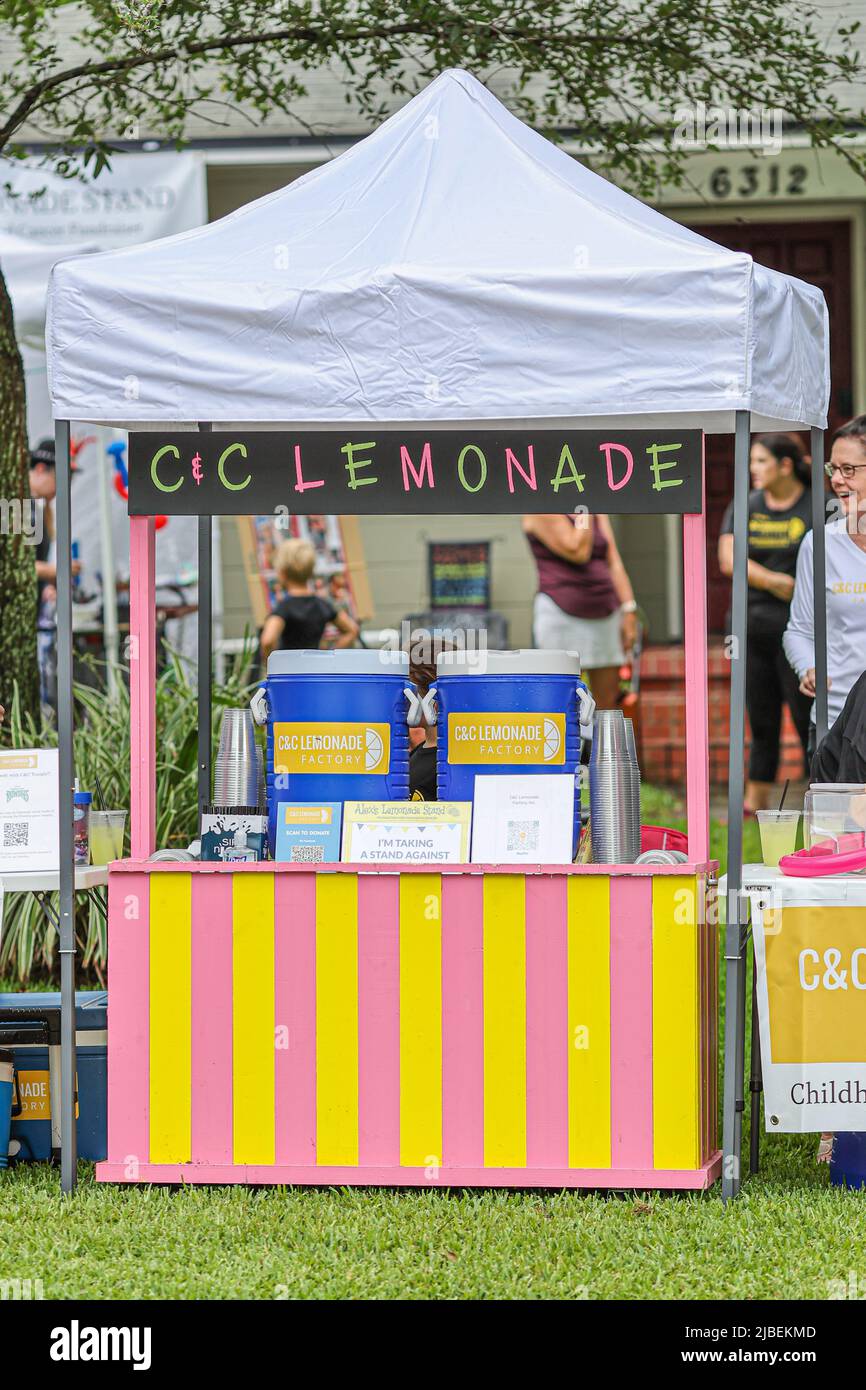St. Petersburg, FL. USA; A general view of the lemonade stand during a ...