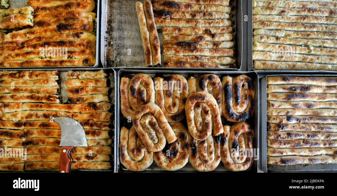Pita Burek is one of Bosnia's most popular traditional specialty Stock ...
