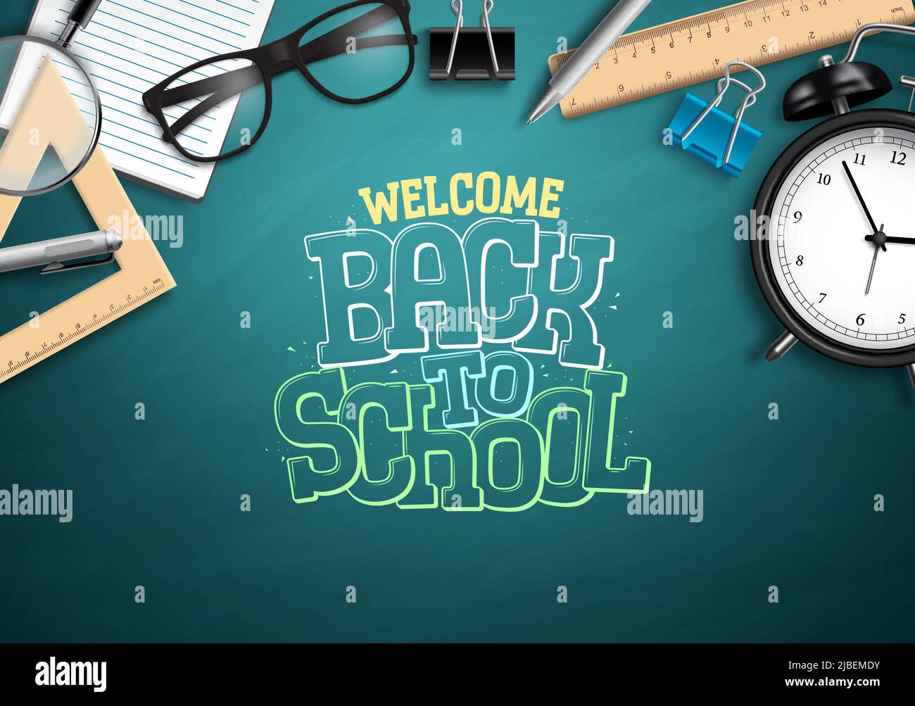 Chalkboard blackboard welcome greeting Stock Vector Images - Alamy