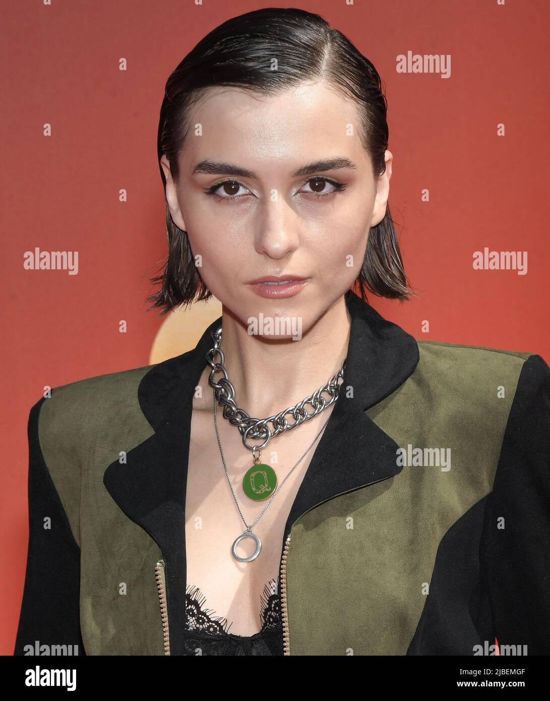 Santa Monica, CA , June 5, 2022. Quinn Shephard arrives at the 2022 MTV ...