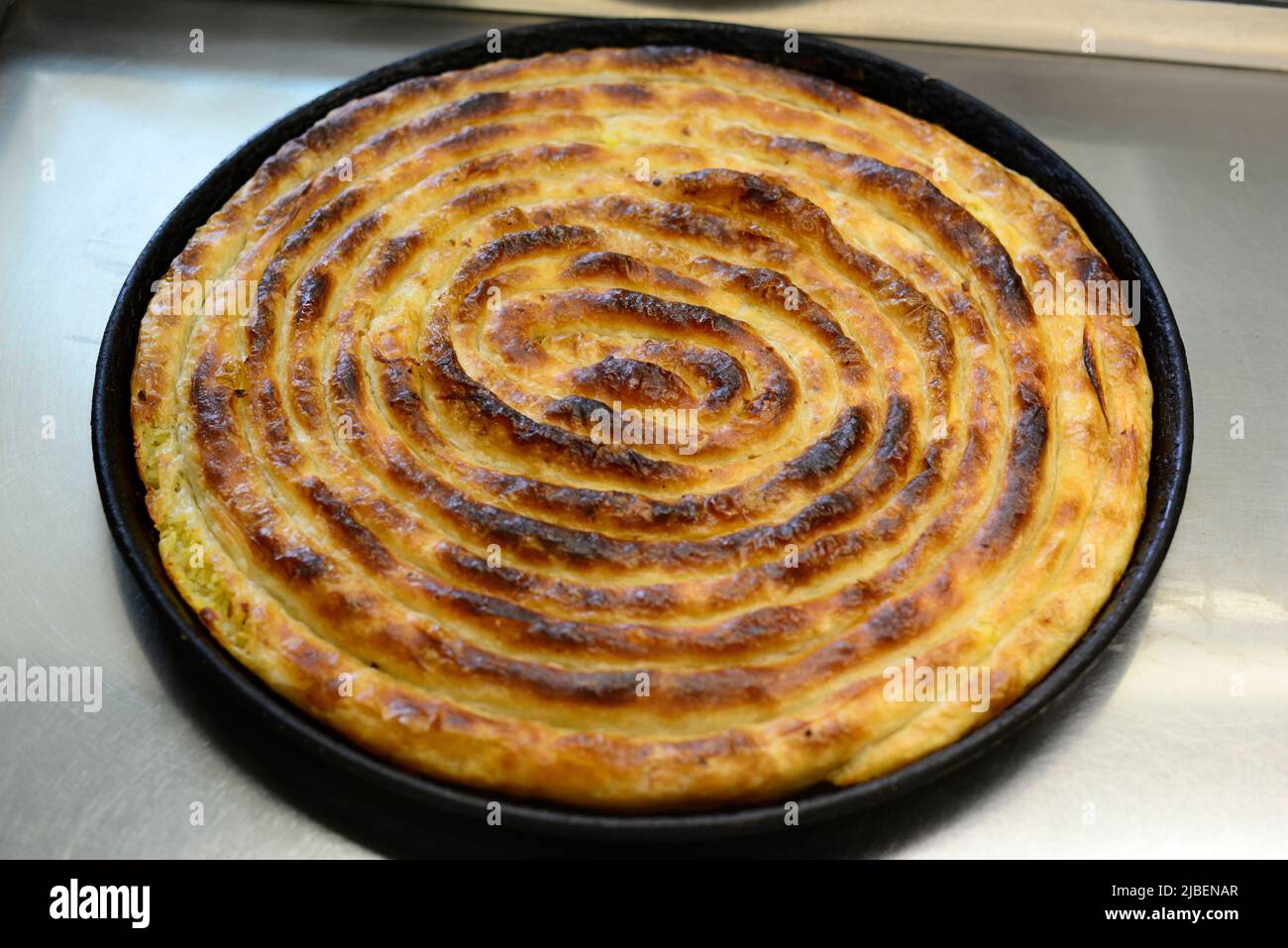 Pita Burek is one of Bosnia's most popular traditional specialty Stock ...