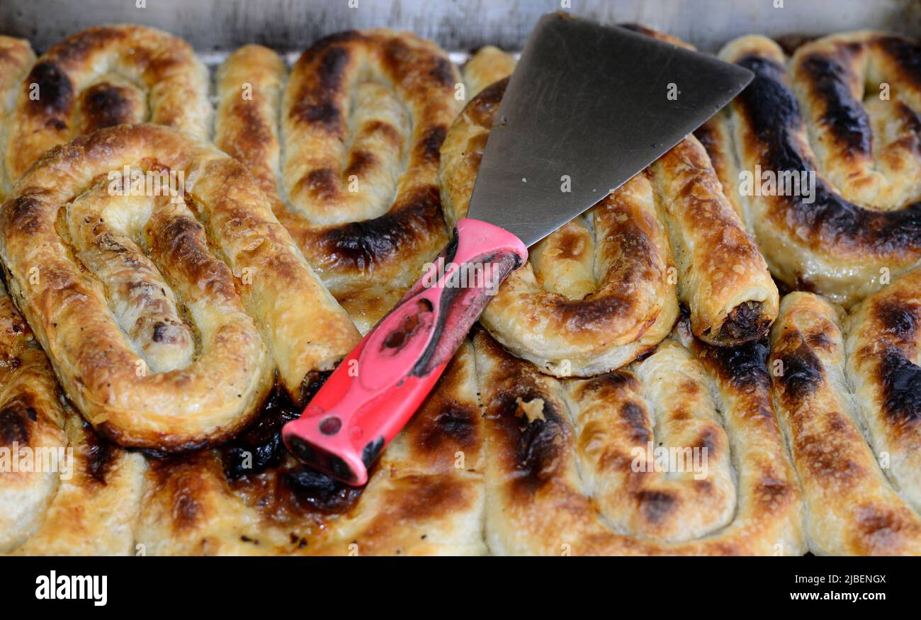 Pita Burek is one of Bosnia's most popular traditional specialty Stock ...