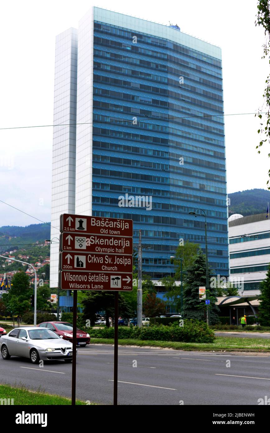 The BiH Parliament Building in Sarajevo, Bosnia and Herzegovina Stock ...