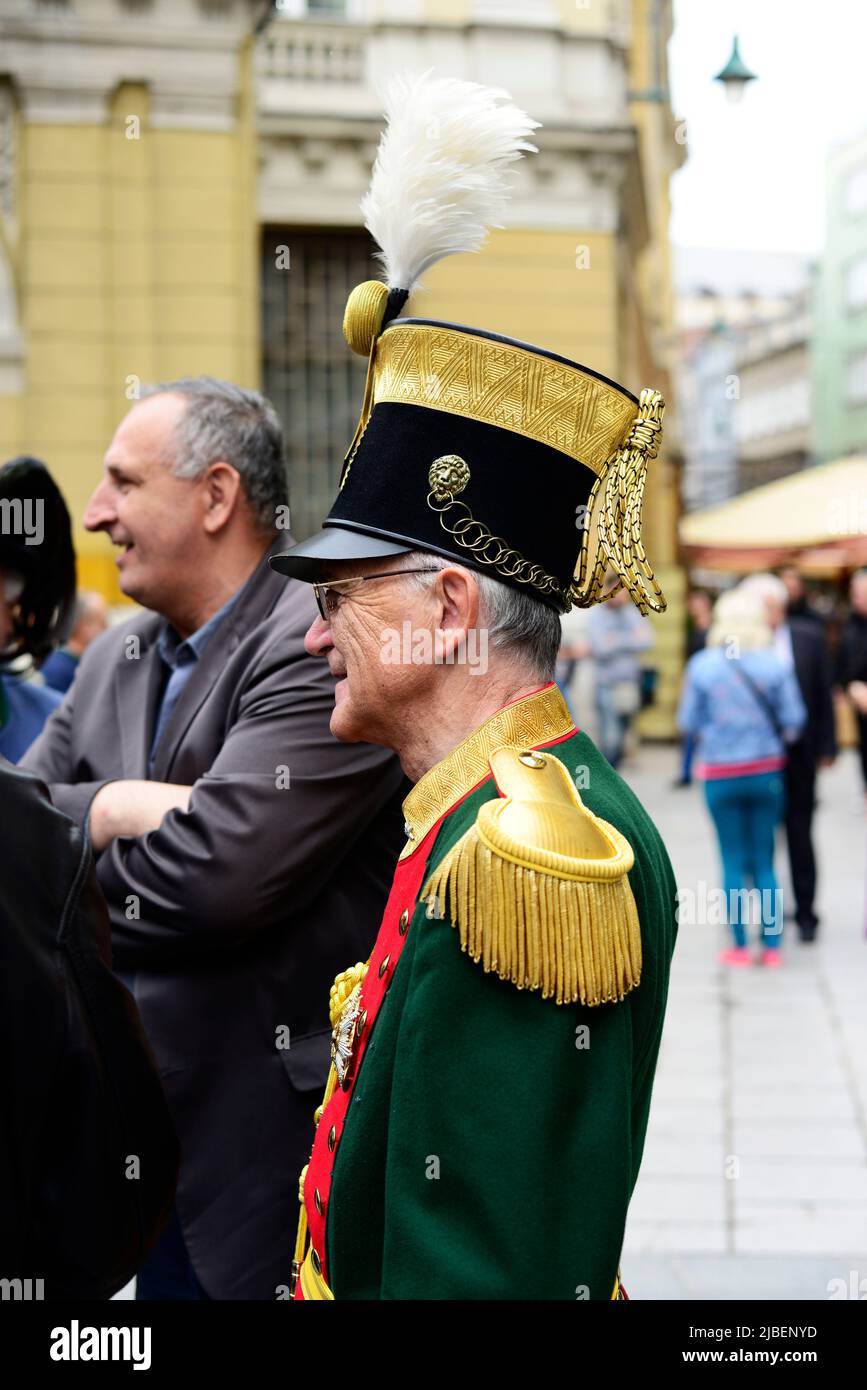 June 6th 2013. World War Two veterans gathering for a ceremony by the ...