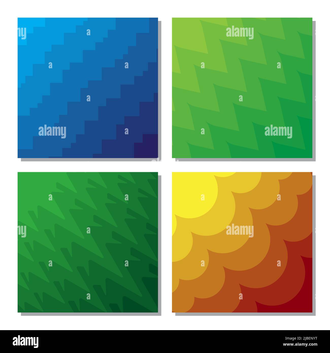 abstract backgrounds of geometric four seasons, vector and illustration ...