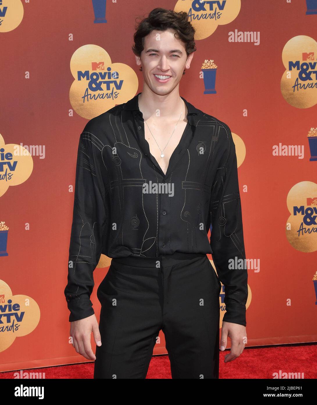Los Angeles, USA. 05th June, 2022. Tom Blyth arrives at the 2022 MTV ...